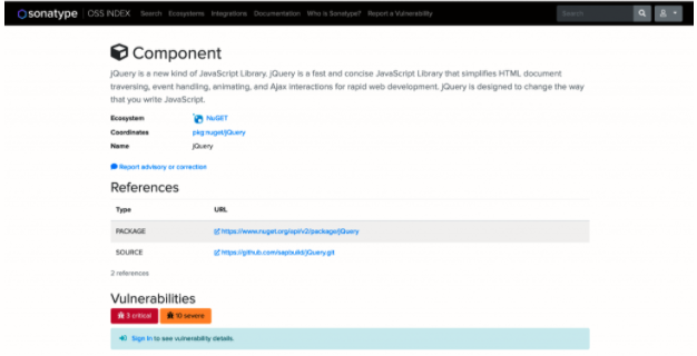 How to use Sonatype OSS Index to identify open source security vulnerabilities